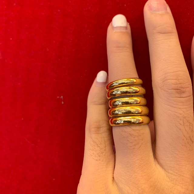 Asuwan แหวนทองครึ่งสลึง 1.89กรัม แหวนเกลี้ยงปลอกมีด แหวนทองแท้ 96.5 ...