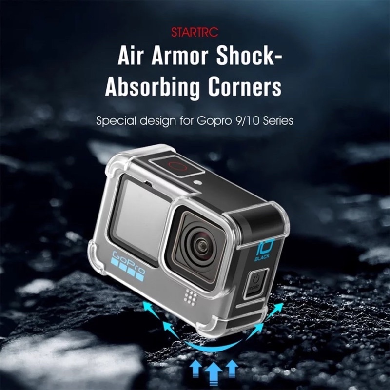 Anti-fall Case for GoPro Hero 1110 9 Black Transparent TPU Shockproof ...