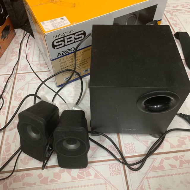 Creative SBS A220 speaker ลำโพง 2.1 | Shopee Thailand