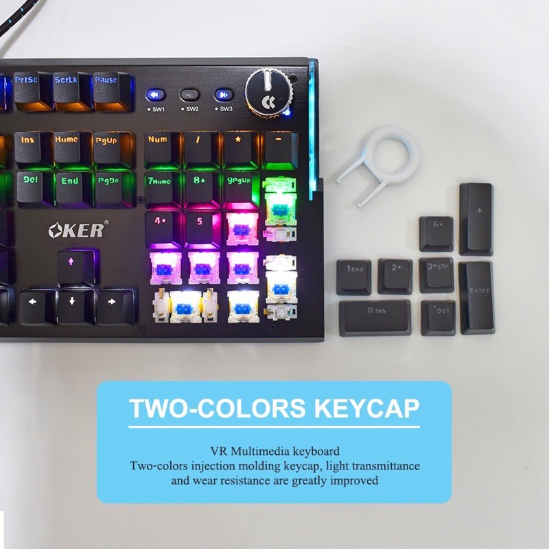 OKER MODELX200 GAME MACHANICAL KEYBOARD - sunantasriharun - ThaiPick