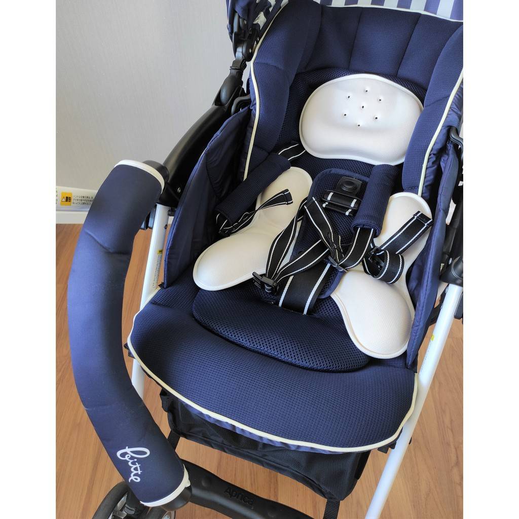 รถเข็นเด็ก Aprica รุ่น Luxuna Bitte Ver.II สีน้ำเงินกรมท่า สินค้ามือสอง ...