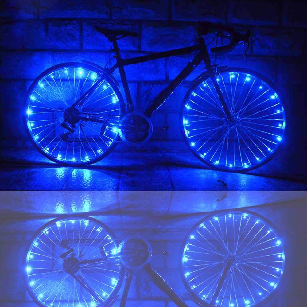 [NEW] 1Pc 2.2m 20-LED Strip Bicycle Light, Bike Wheel Night Riding ...