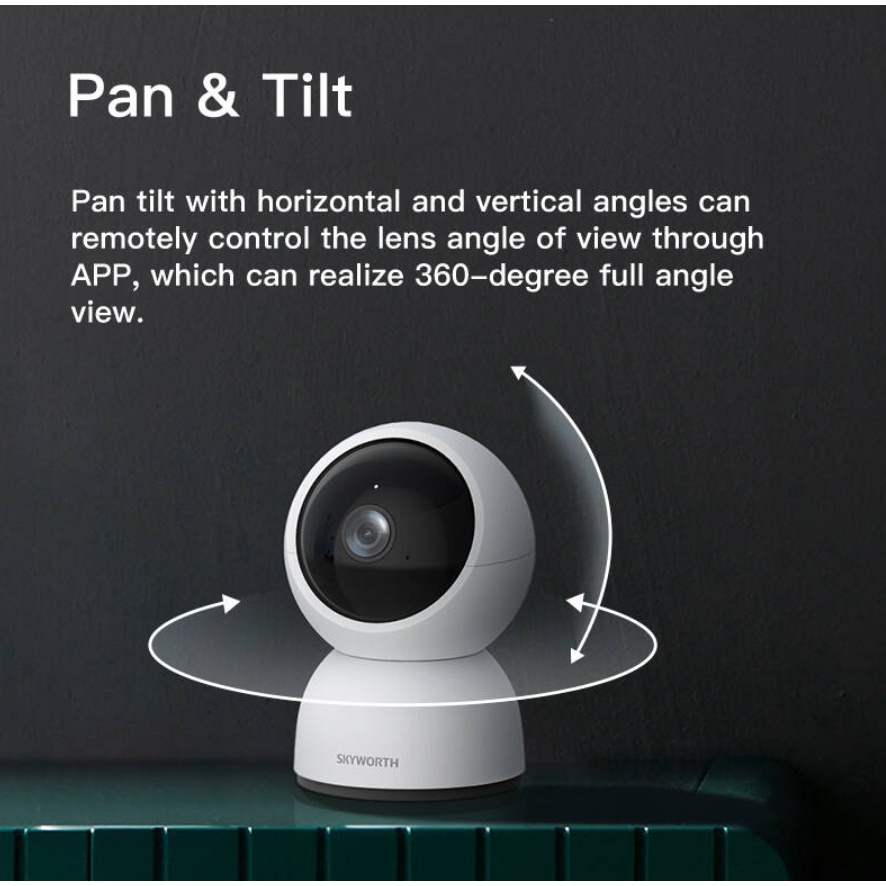 Skyworth Home Security Camera 360° 1080P กล้องวงจรปิด ไร้สาย WiFi IP ...