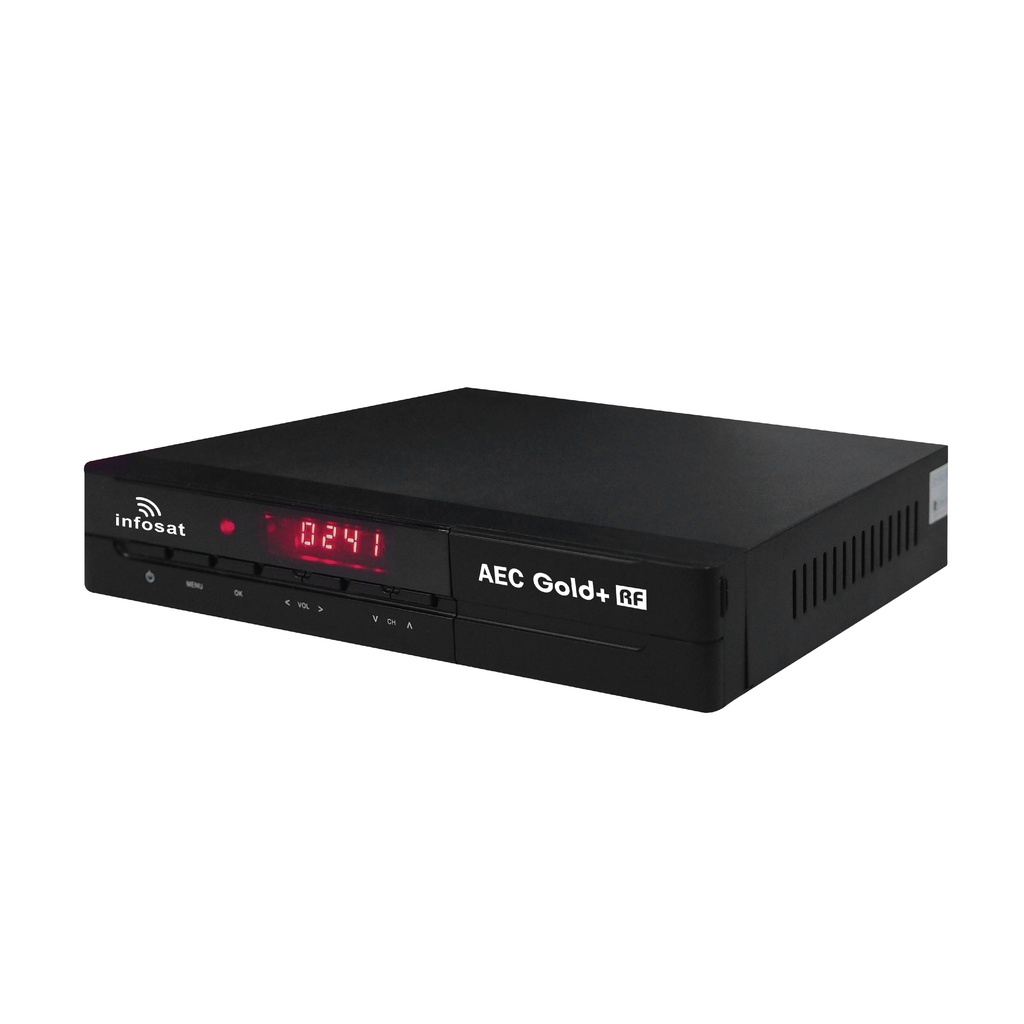 Infosat กล่องรับสัญญาณดาวเทียม รุ่น AEC Gold+RF (สำหรับงานระบบ MATV ที่ ...