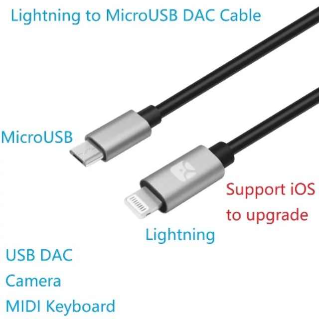 Meenova สาย Lightning To Micro USB DAC OTG Cable for iPhoneiPadiPod ...