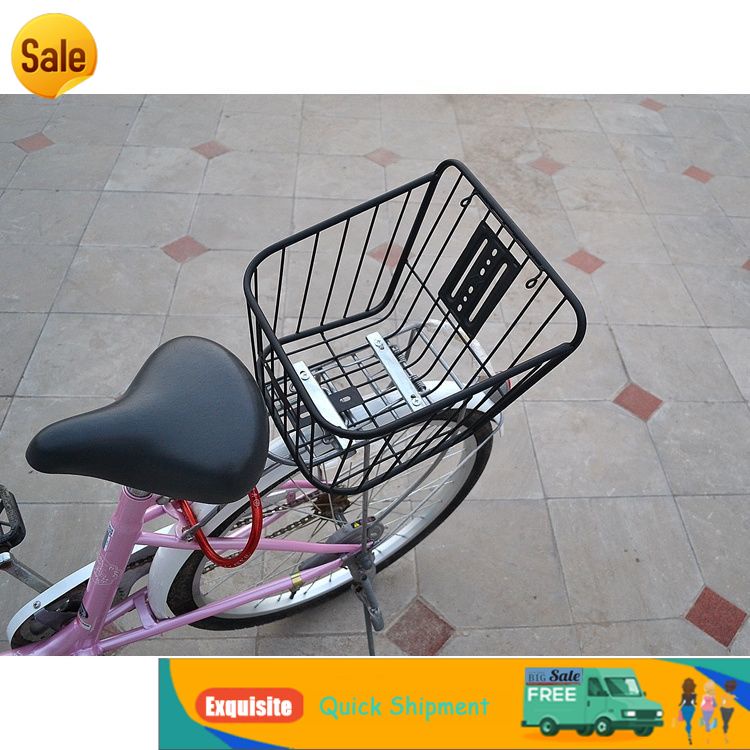 student bicycle basket back mountain bike folding cart rear shelf ...