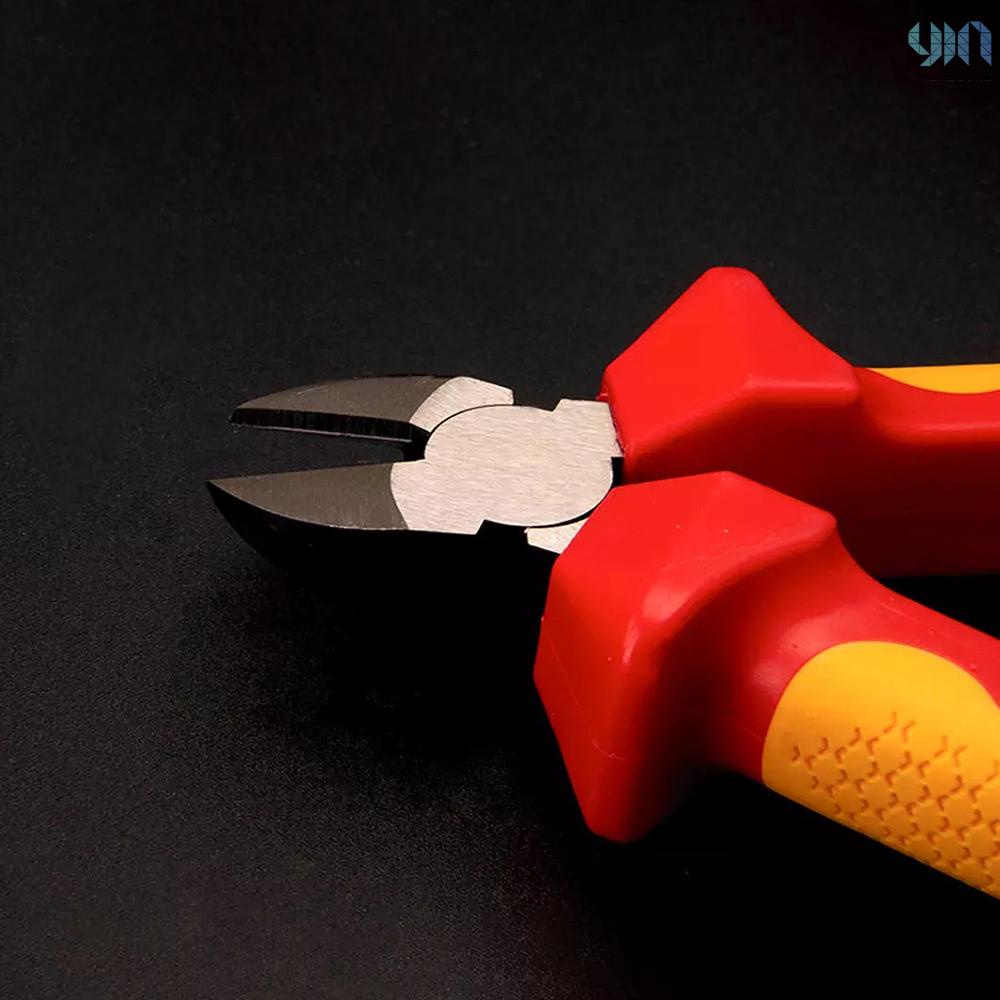 Yins (^_-)JIUXUN TOOLS 6-Inch VDE Insulated Diagonal Cutting Pliers ...