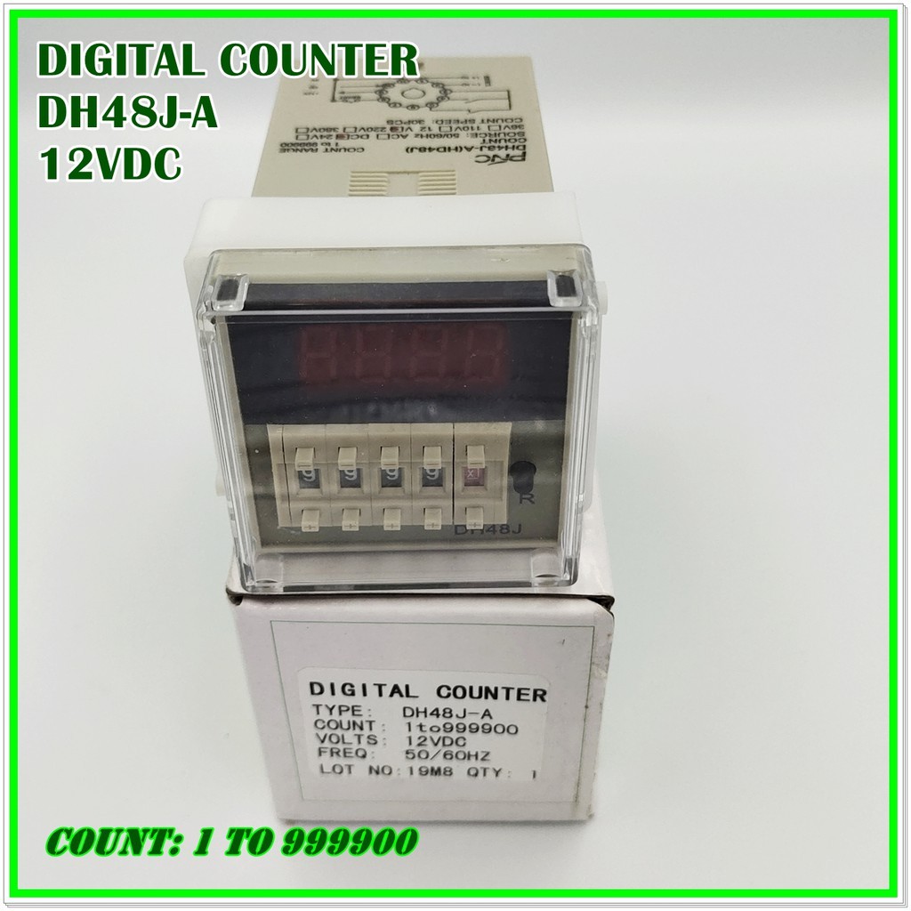 DH48J-8 (H7CN) 8ขาDH48J-A 11ขา DIGITAL COUNTER เคาท์เตอร์ดิจิตอล COUNT ...