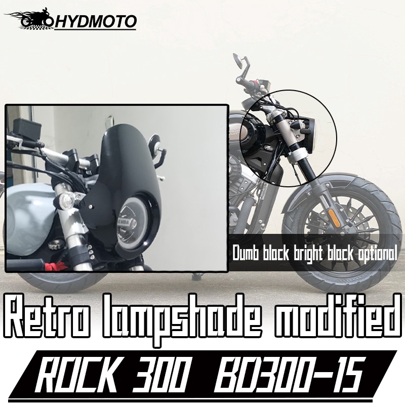 ฝาครอบป้องกันไฟหน้า แบบใส ดัดแปลง สําหรับรถจักรยานยนต์ Benda jinjila 300 ROCK 300 BD300-15 ...