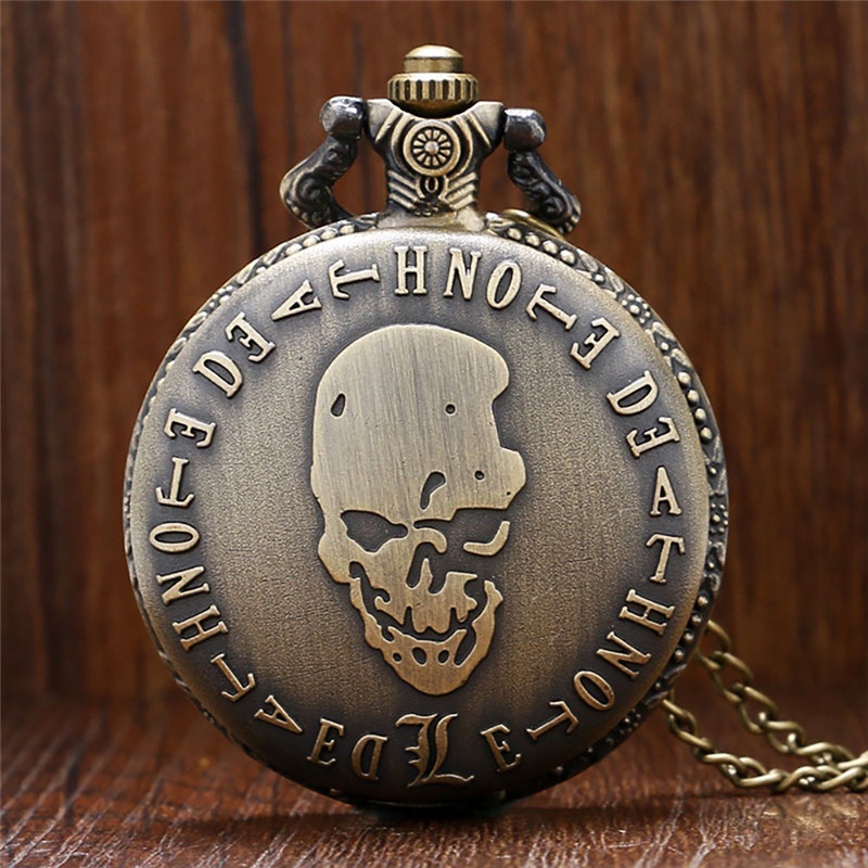 กระเป๋านาฬิกาRetro Death Note Theme ocket Watches with Necklace Chain ...