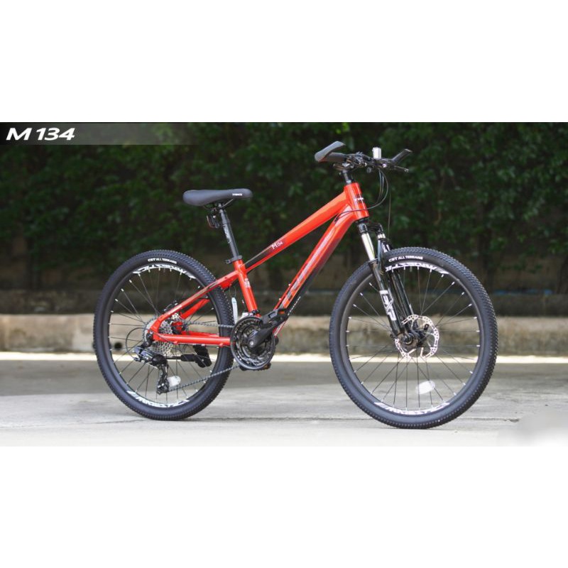 TRINX M134(ส่งฟรี+ผ่อน0%) จักรยานเสือภูเขา ล้อ 24" เกียร์ SHIMANO 21SP ...