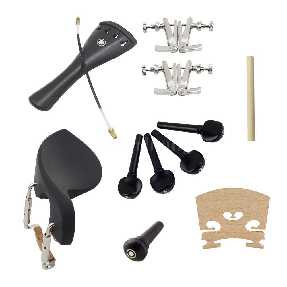 R&L☞♪♪ COD 15pcs 4/4 Violin Fiddle Parts Accessories Including ...