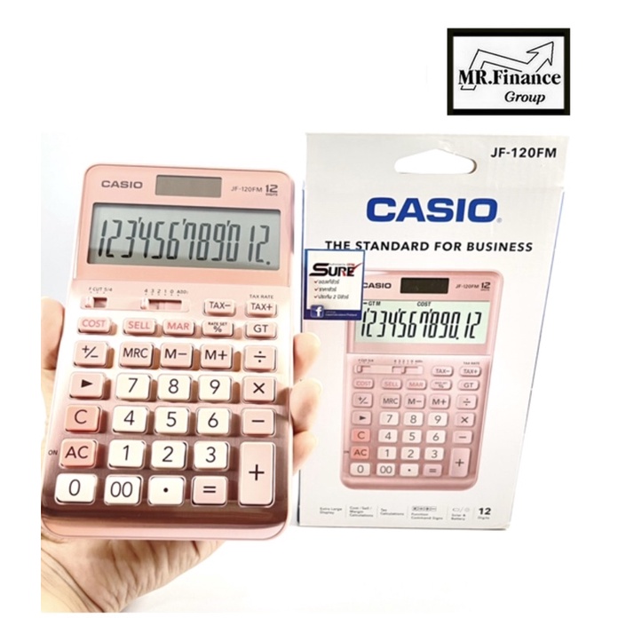 Casio JF-120FM สีชมพู สีเทา ของใหม่ ของแท้ - mrfinance - ThaiPick