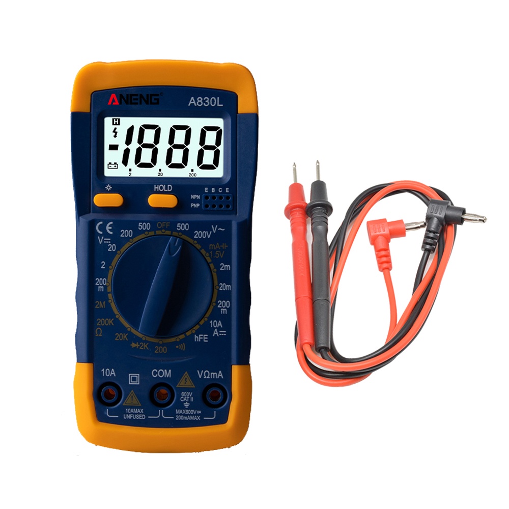 ทดสอบLCD Digital Multimeter A830L AC DC Voltage Diode Freguency ...