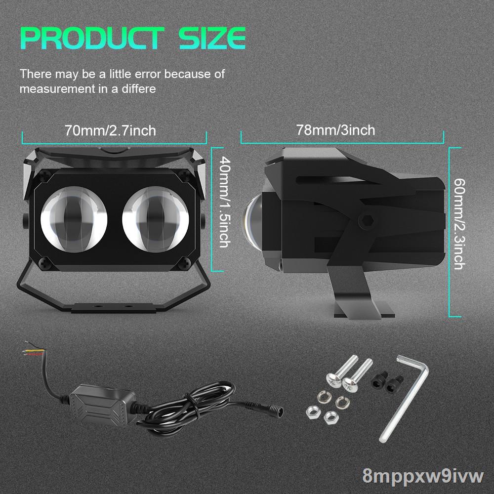 ♛COLIGHT 3'' 100W Led Light Bar Dual Color 12D White light 6500K Yellow ...