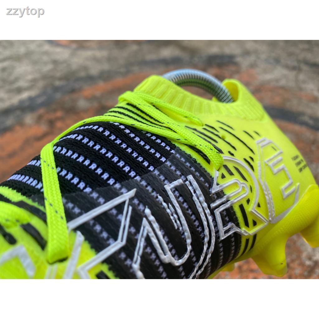 Soccer Puma Future Z 1.1 FG - Yellow Alert Black White Shoes Football ...