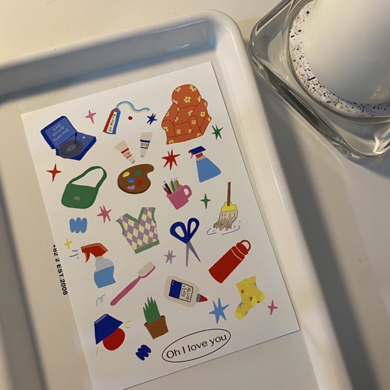 Homey Sticker สติ๊กเกอร์ตกแต่งไดอารี่ (OHILOVEYOU) - oh_iloveyou - ThaiPick