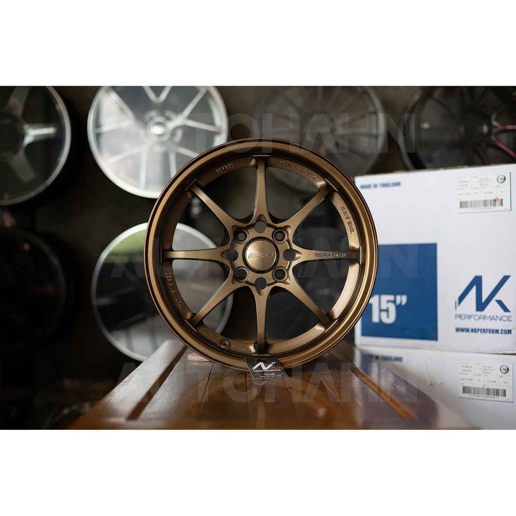 ล้อ NK performance รีดเบา Flowforming ลาย CE28 ขอบ 15 นิ้ว สี BR ...