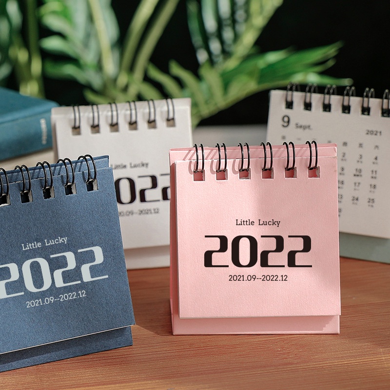 2022 Creative Portable Mini Desk Calendar / Student Note-taking Desktop ...