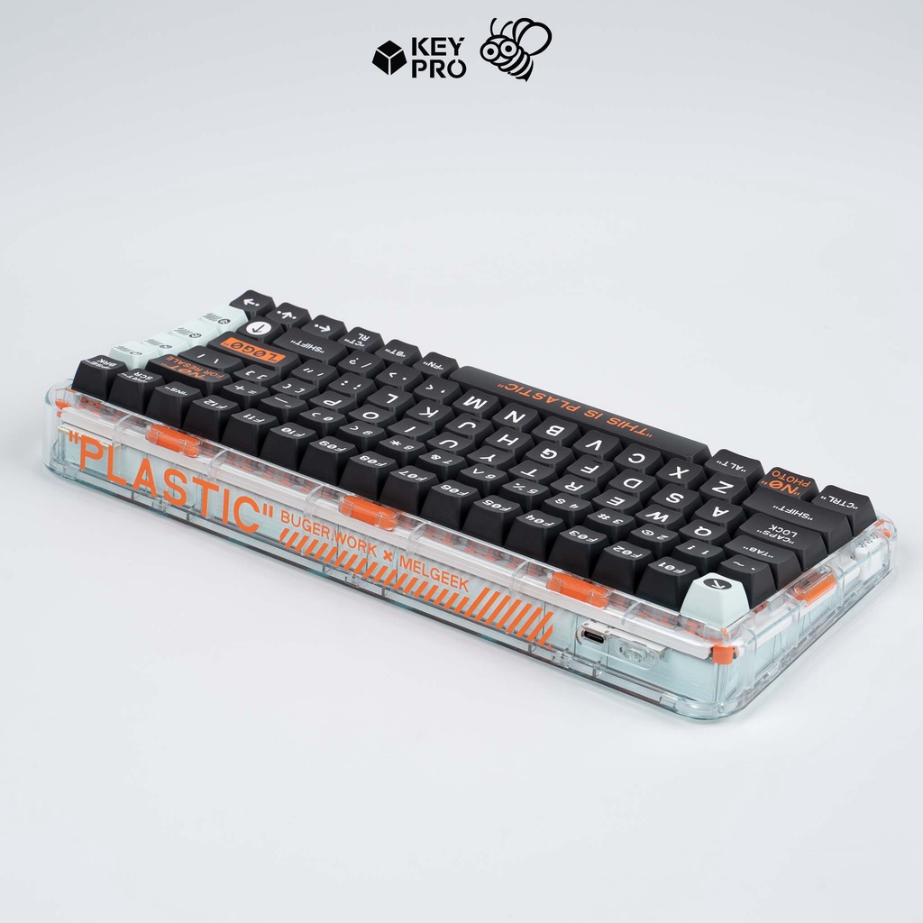คีย์บอร์ด Melgeek MOJO84 Plastic ขนาด 75 Hotswap 2.4gHz Bluetooth RGB ...