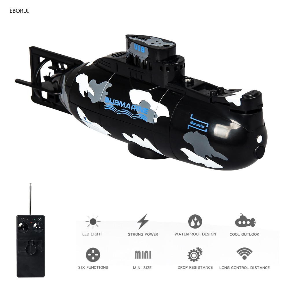 EBORUI ShenQiWei 3311M RC Boat 6CH Seed Radio Remote Control Submarine ...