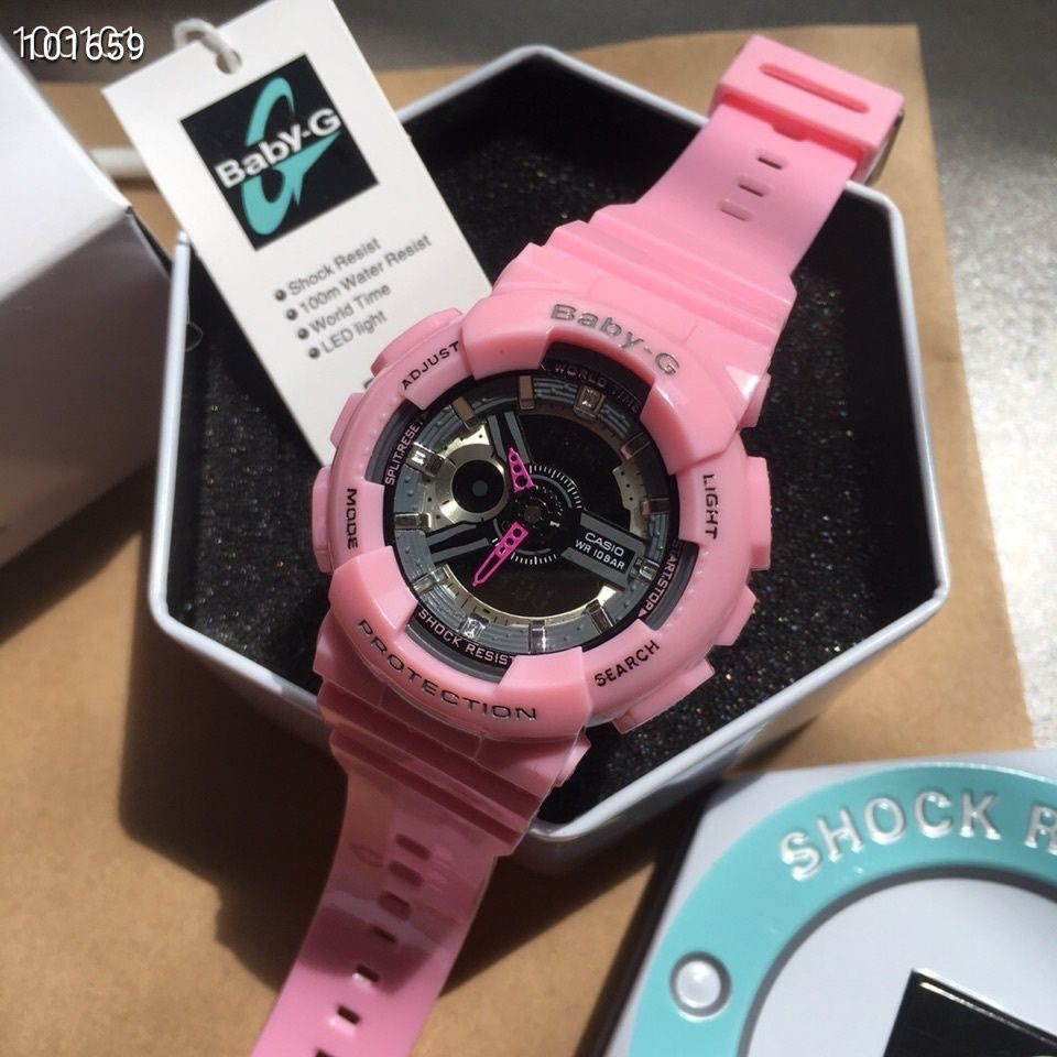 100 Casio นาฬิกาผู้หญิง Cherry Blossom สีชมพูโรแมนติกหญิงดู BABY-G ...