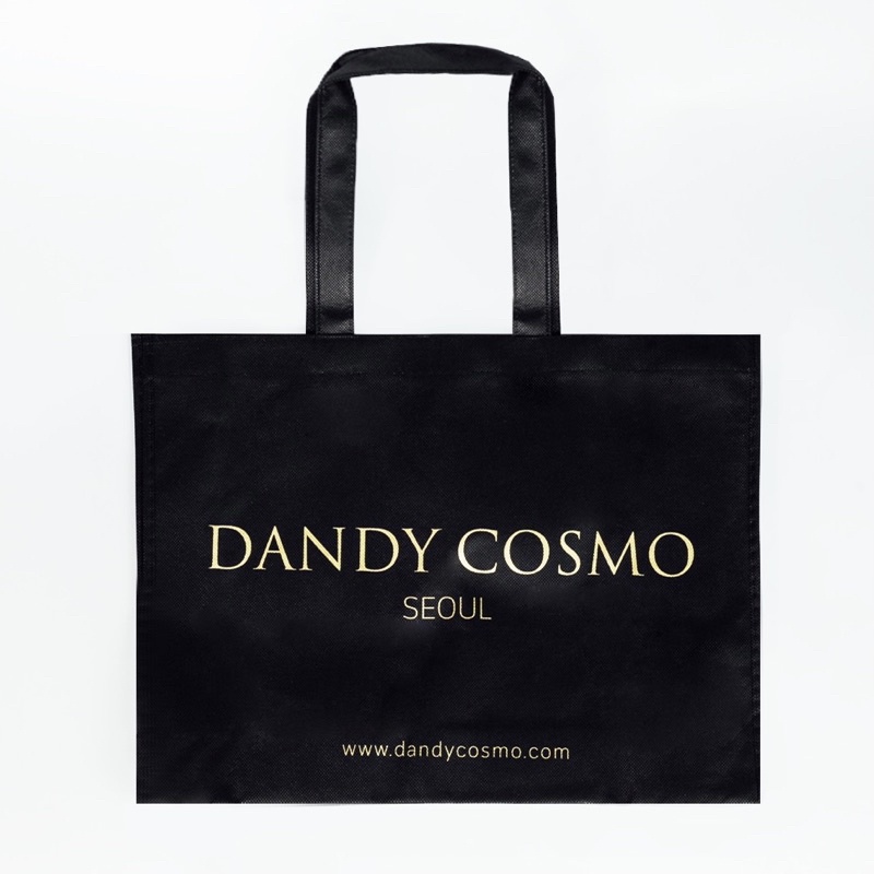 ถุงแบรนด์ DANDY Brand Bag เนื้อสปันบอนด์ Spunbond ดำเงาสกรีนทอง ...