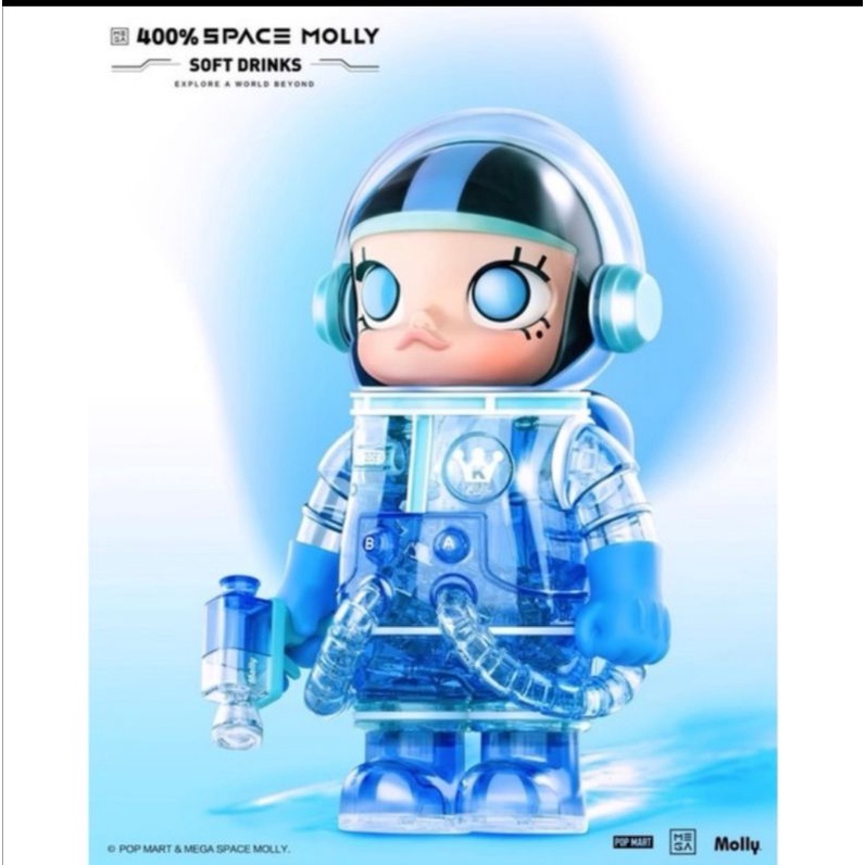 POP MART Space Molly 400% Soft Drink series - Monkeywan - ThaiPick