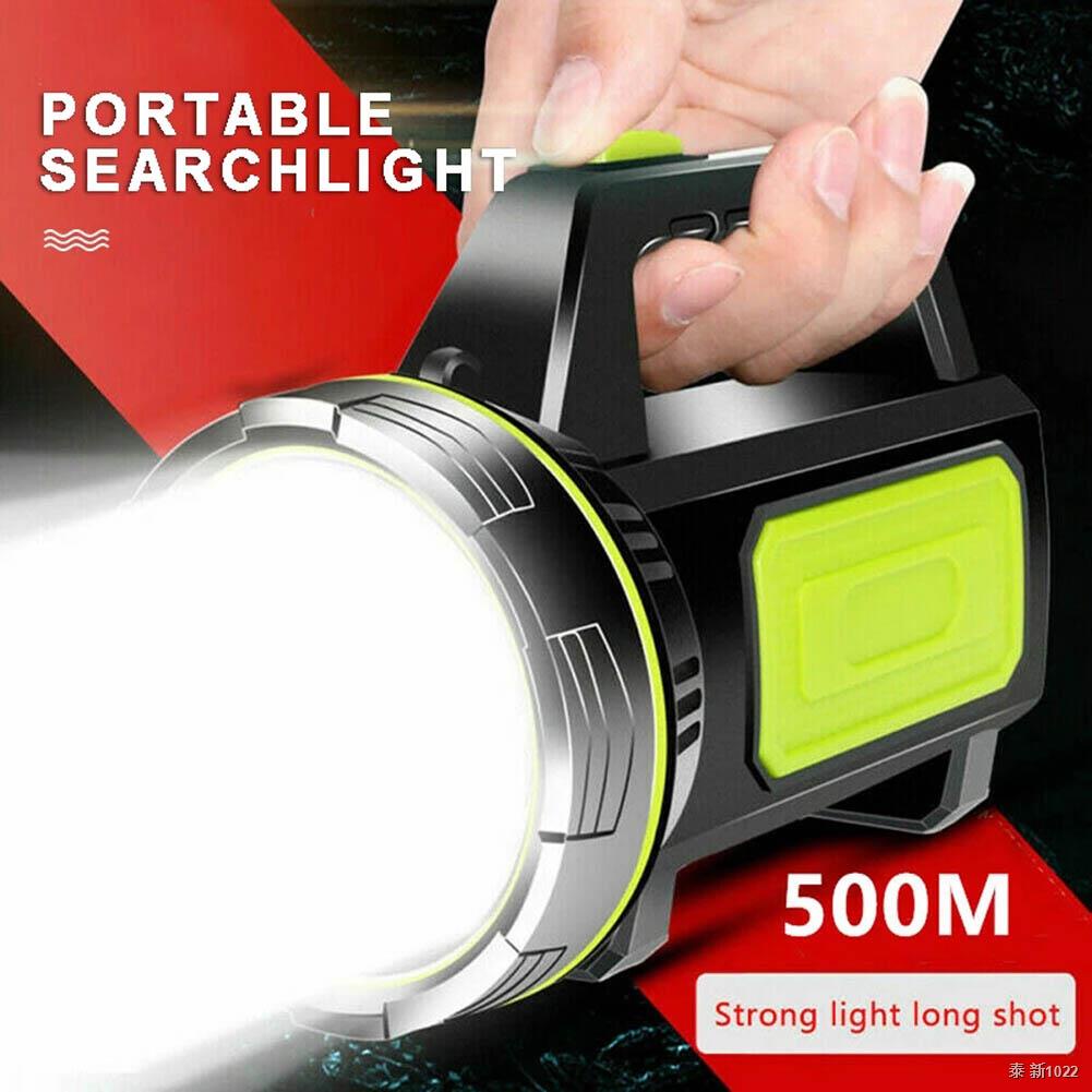 500m High Power Powerful Led Flashlight Portable Searchlight ...
