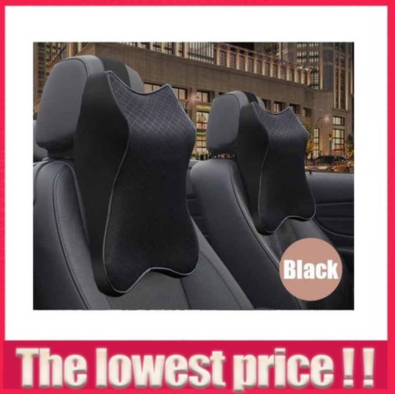 1X Car Neck Pillow Head Restraint 3D Memory Foam Auto Headrest Travel ...