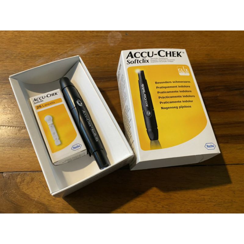 Accu-Chek SoftClix Pen Accu Chek ปากกาเจาะเลือดปลายนิ้ว พร้อมเข็มเจาะ25 ...