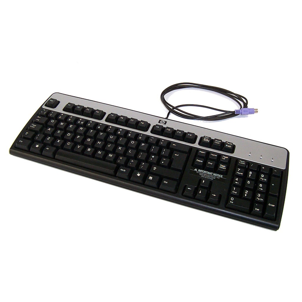 คีย์บอร์ดมือสอง HP Keyboard Desktop KB-0316 หัวPS2 / USB ของแท้ ...