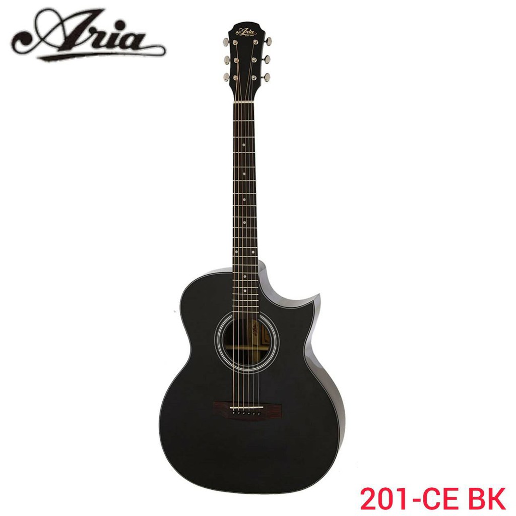 ARIA-201CE กีตาร์โปร่งไฟฟ้า TOP SOLID SPRUCE - bngmusicthailand - ThaiPick