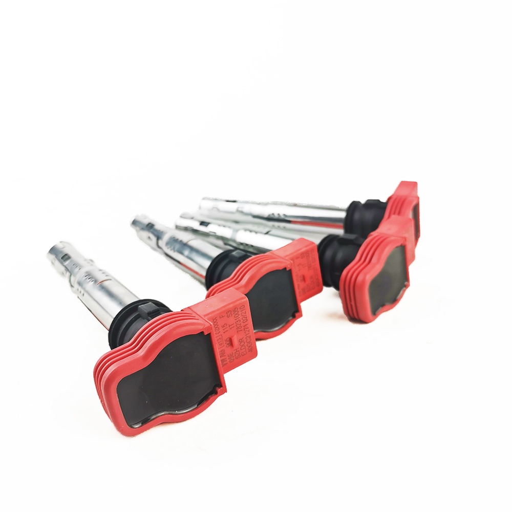 4pcs IGNITION COIL สำหรับ Displacement 2.4 2.7 3.0 3.2 Audi Q7 Q5 R8 ...