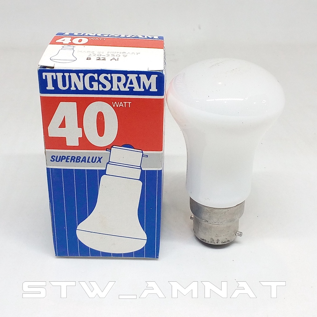 TUNGSRAM หลอดไส้ 40W และ60W ขั้วเขี้ยว B22 | Shopee Thailand