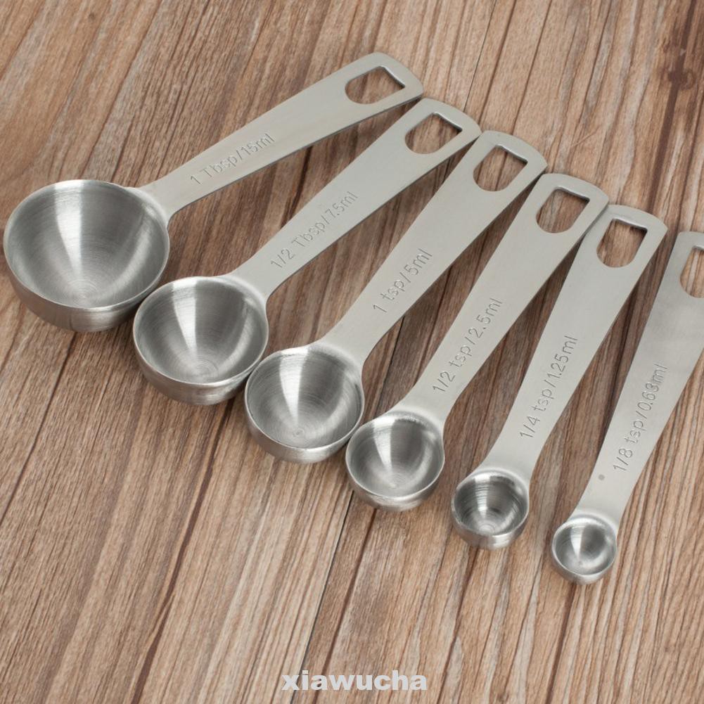 6pcs/set Measuring Spoon Bakery Tool Cooking Food Volume Lightweight ...
