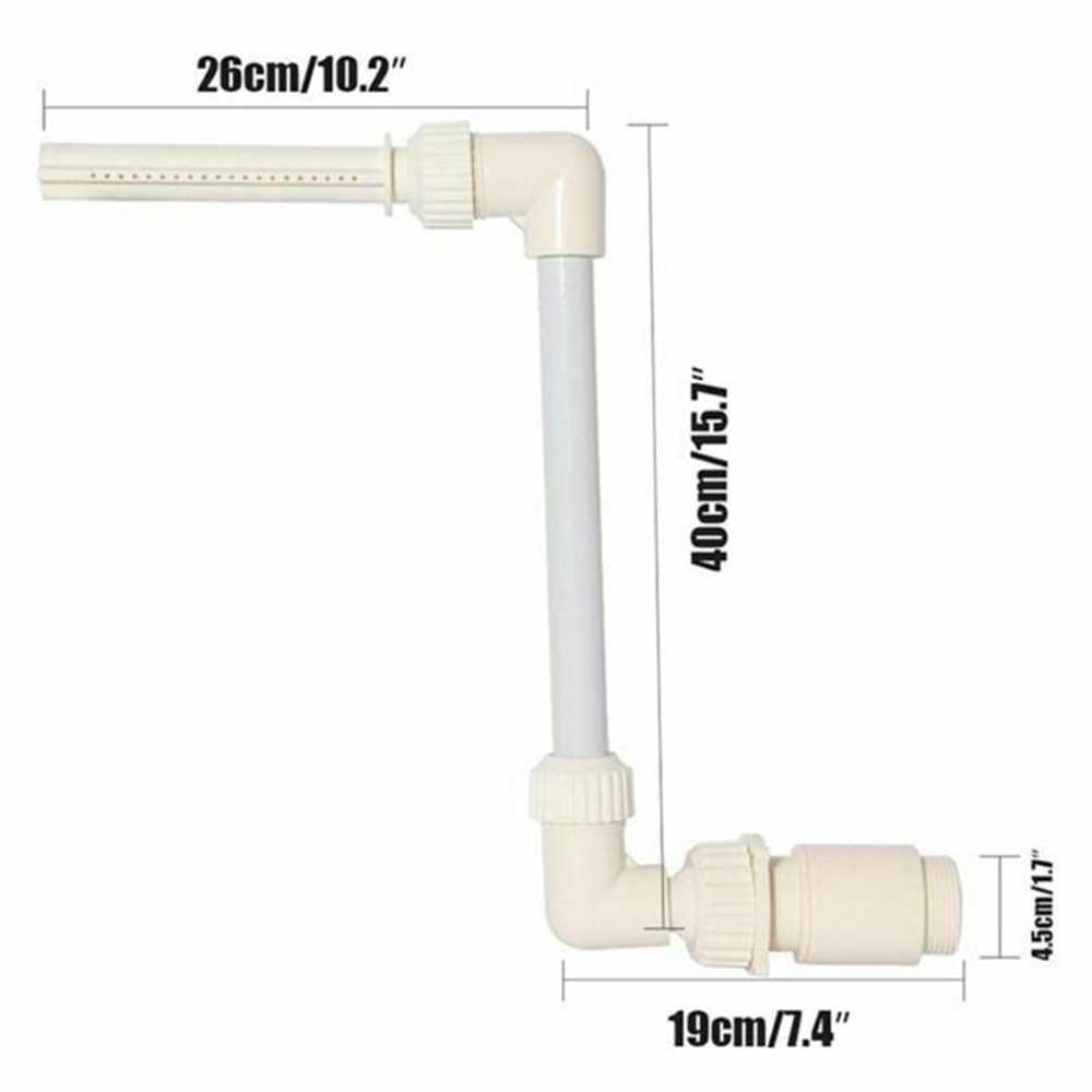 MENGXUAN Adjustable Water Spay PVC Fountain Tube Spraying Pool ...