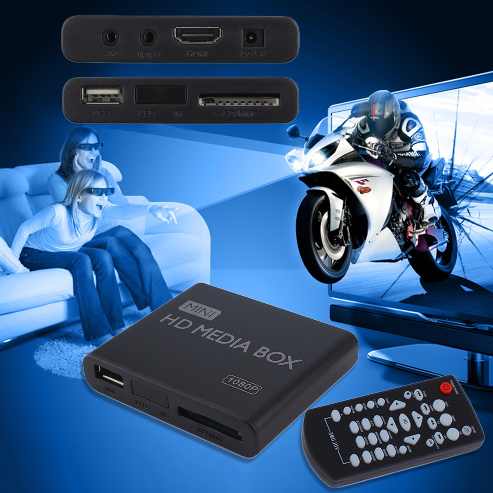【Ele】【FREESHIPPING】Mini HD Media Player Box MPEG/MKV/H.264 HDMI AV USB ...