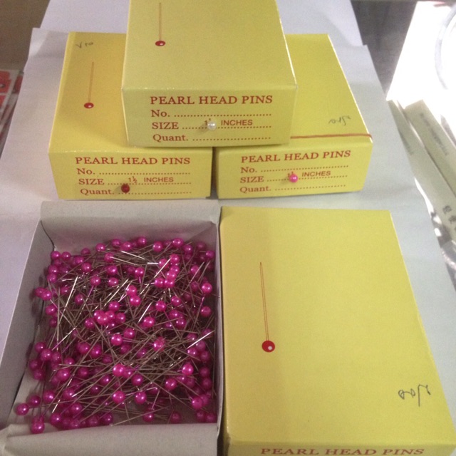 เข็มหมุดหัวมุก เข็มหมุด 500 กรัม (มีให้เลือกหลายสีค่ะ) - tp_supply ...