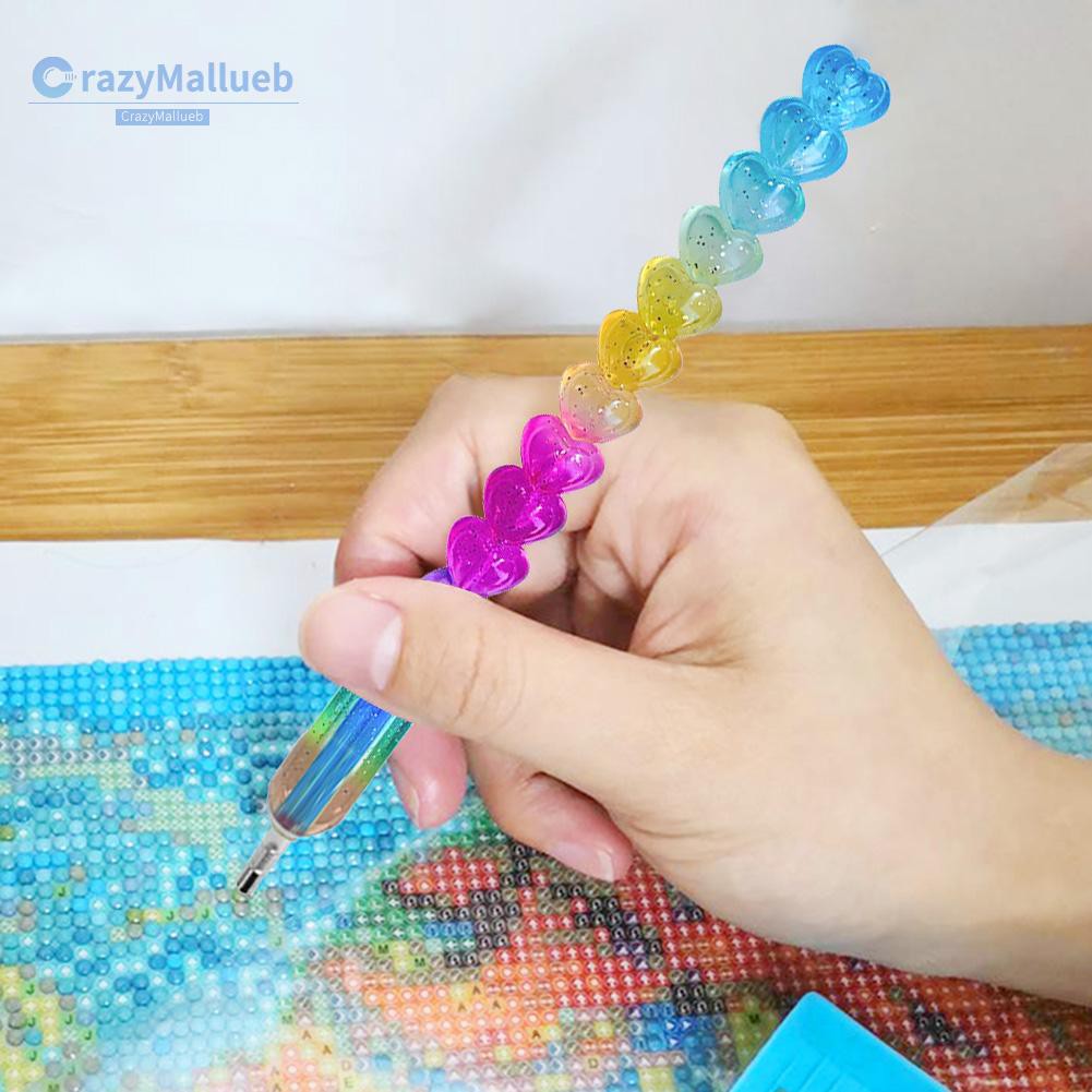Cra-stock 5d Diamond Point Pen Diy เครื่องมือเย็บปักถักร้อยรูปหัวใจ ...