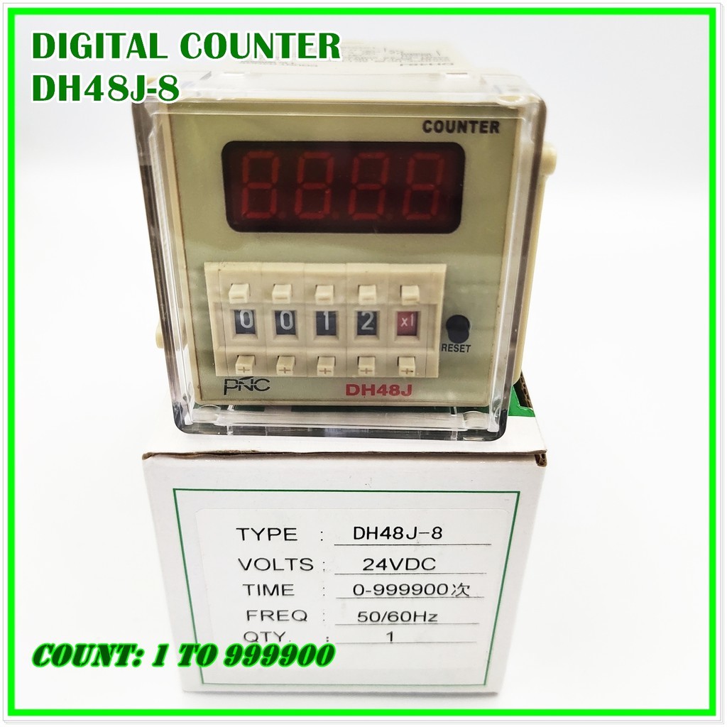 DH48J-8 (H7CN) 8ขาDH48J-A 11ขา DIGITAL COUNTER เคาท์เตอร์ดิจิตอล COUNT ...