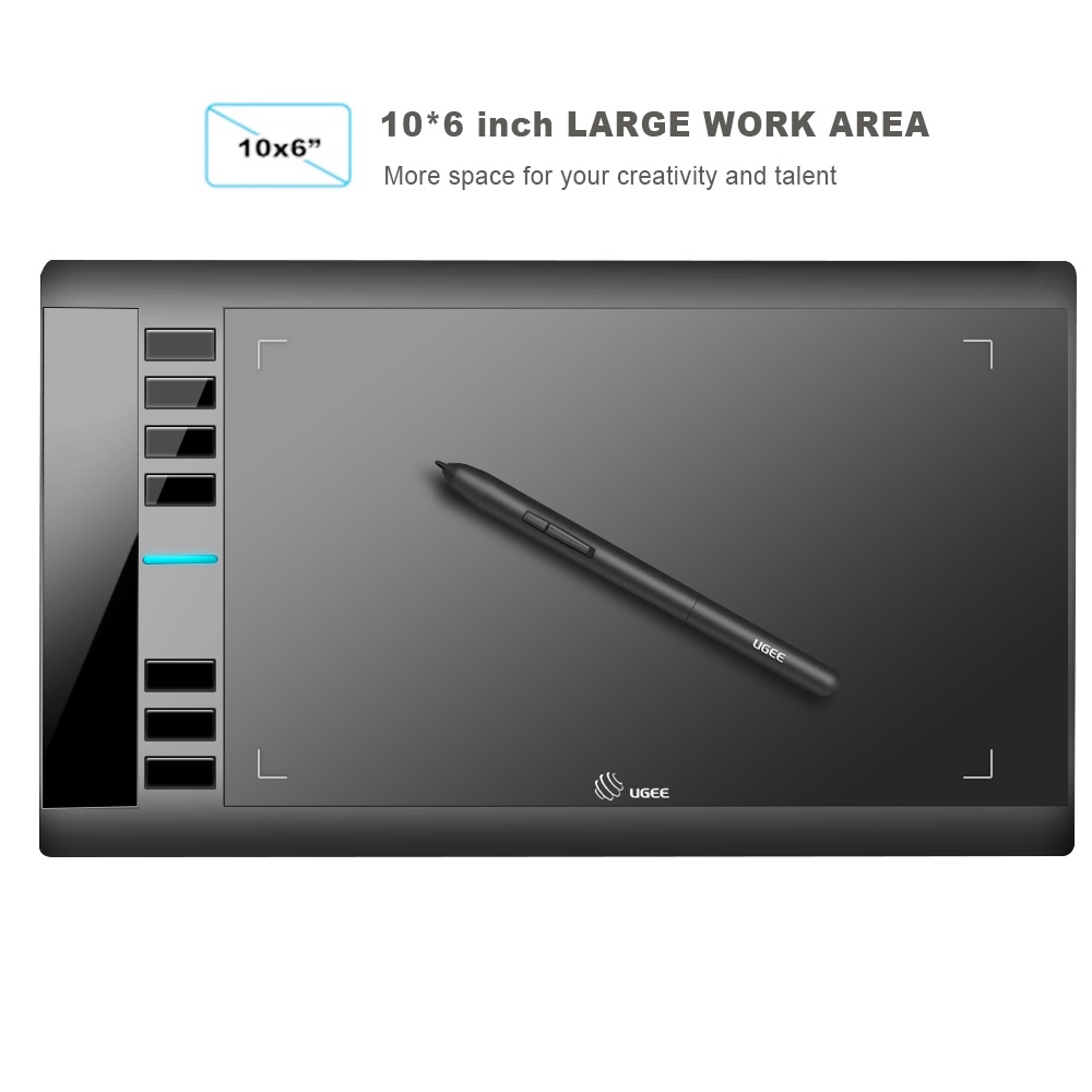 UGEE M708 V3 Graphics Tablet 8192 Levels Digital Drawing Tablet High ...