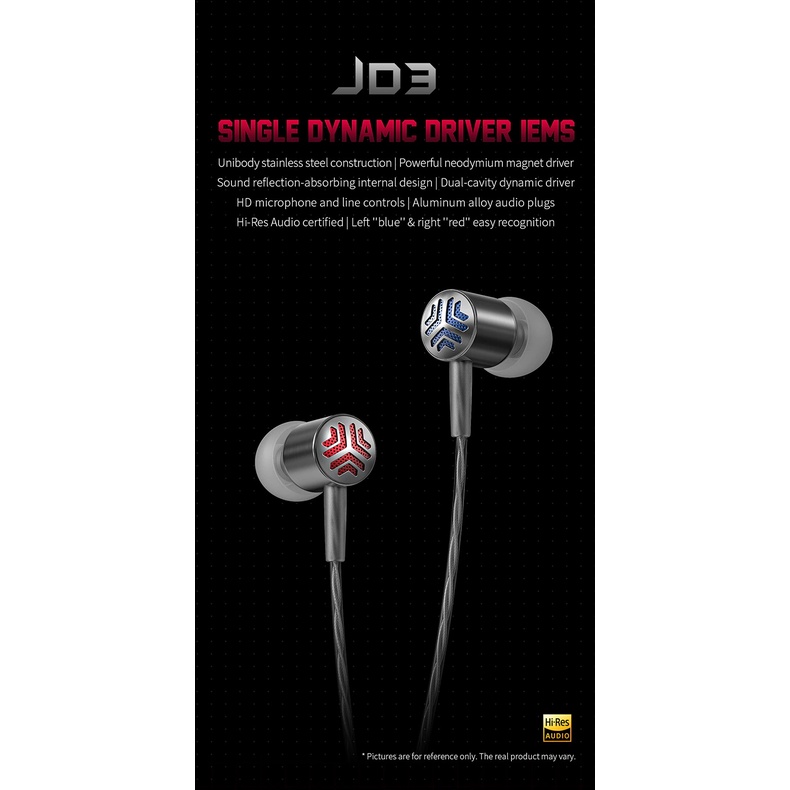 FiiO JD3 หูฟัง 1 ไดรเวอร์ Dynamic ของแท้ - kzofficialstore - ThaiPick