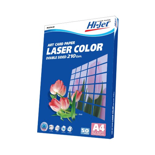 Hi-jet กระดาษอาร์ตมัน Laser Art Glossy Photo Paper 210 แกรม A4 50 แผ่น ...