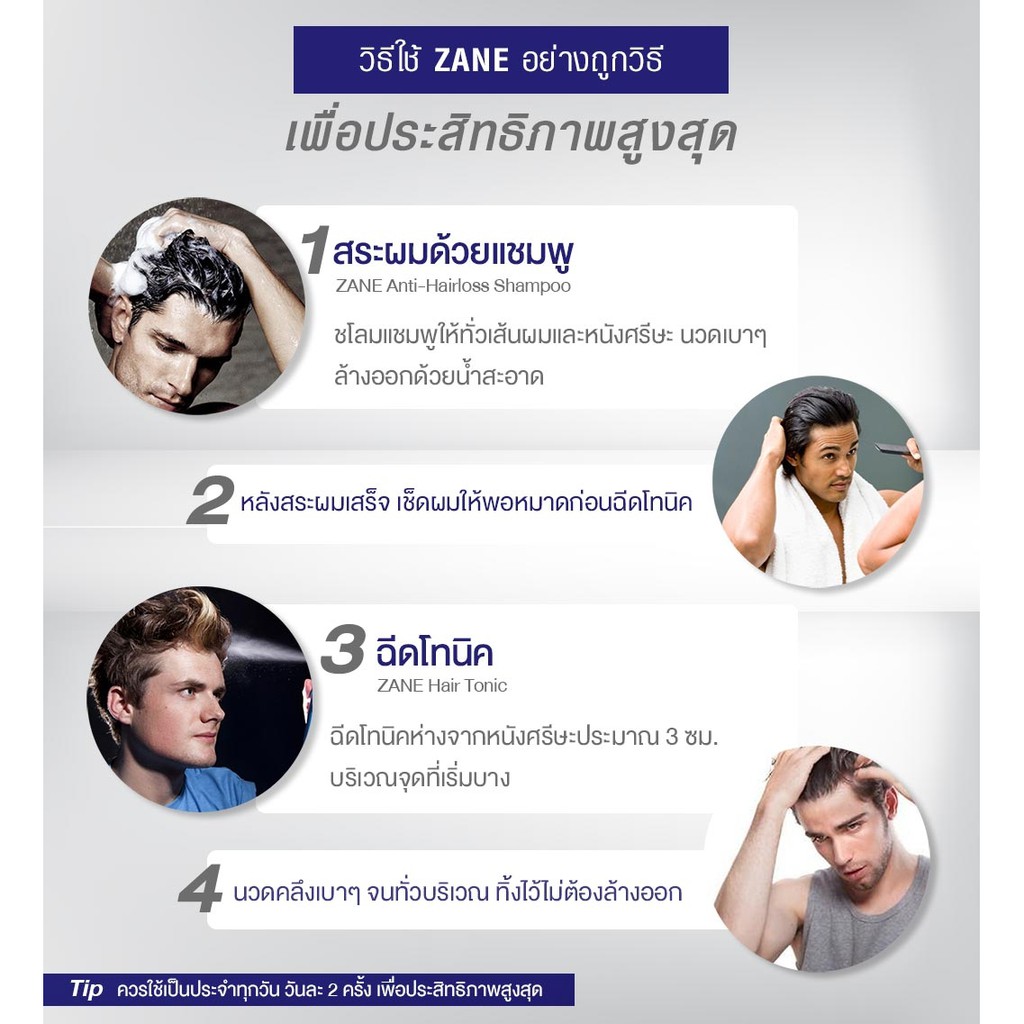 คุ้มมาก⚡️ (ซื้อโทนิค แถมเซรั่มปลูกขนคิ้ว) Zane hair tonic เซน แฮร์ โทน ...