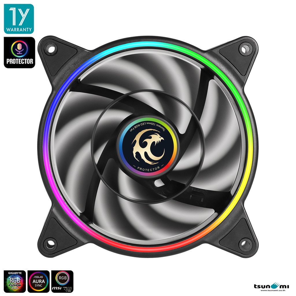 พัดลมระบายความร้อน Tsunami Protector 1250 Cooling Fan Pack5 (Additional ...