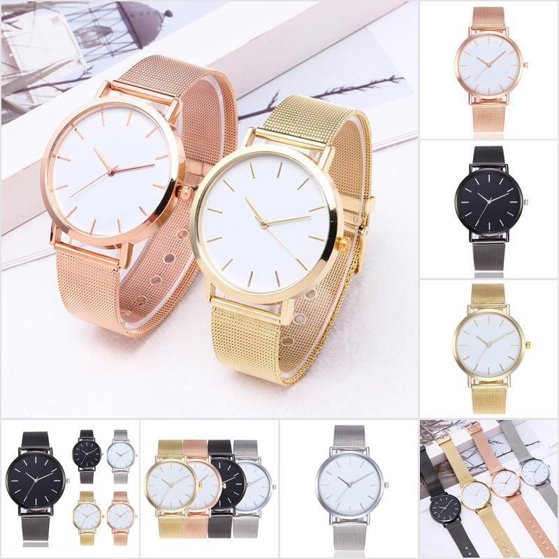 PurpleredtoLuxury Women Men Simple Quartz Analog Watch Leather Wrist ...