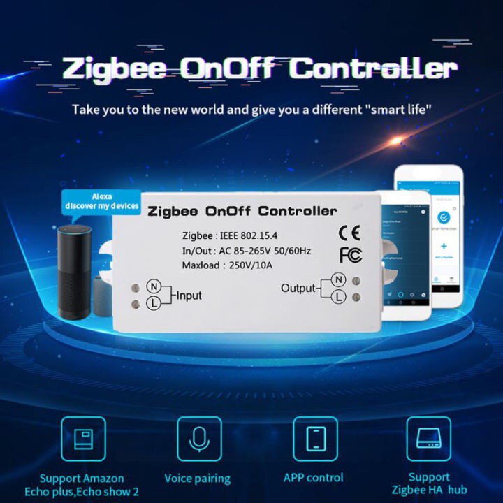 Tuya Ewelink Zigbee OnOff Controller สวิตช์เปิดปิด สั่งงาน ตั้งเวลาผ่านแอป ต้องใช้กับ Sonoff ...