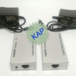 HDMI-Single CAT-HDMI EXtender Cat5e、6 -568B Full-HD-1080p 3D | Shopee ...