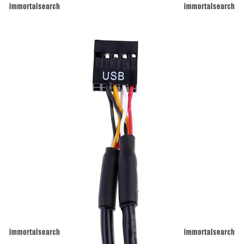 【Ice ) 9 Pin Usb Header Male 1 To 4 Female อะแดปเตอร์แยกขยายสายเคเบิ้ล ...